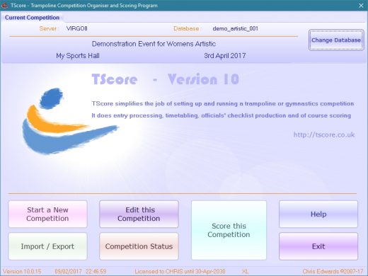 TScore® – Trampoline and Gymnastics Scoring