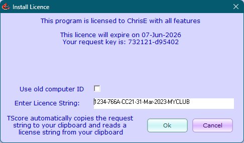 How do I request and install a licence? – TScore®